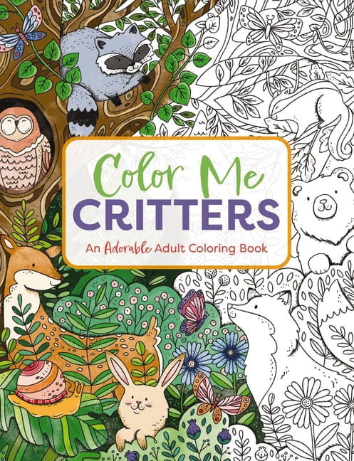 Color Me Coloring Books: Color Me Critters: An Adorable Adult Coloring ...