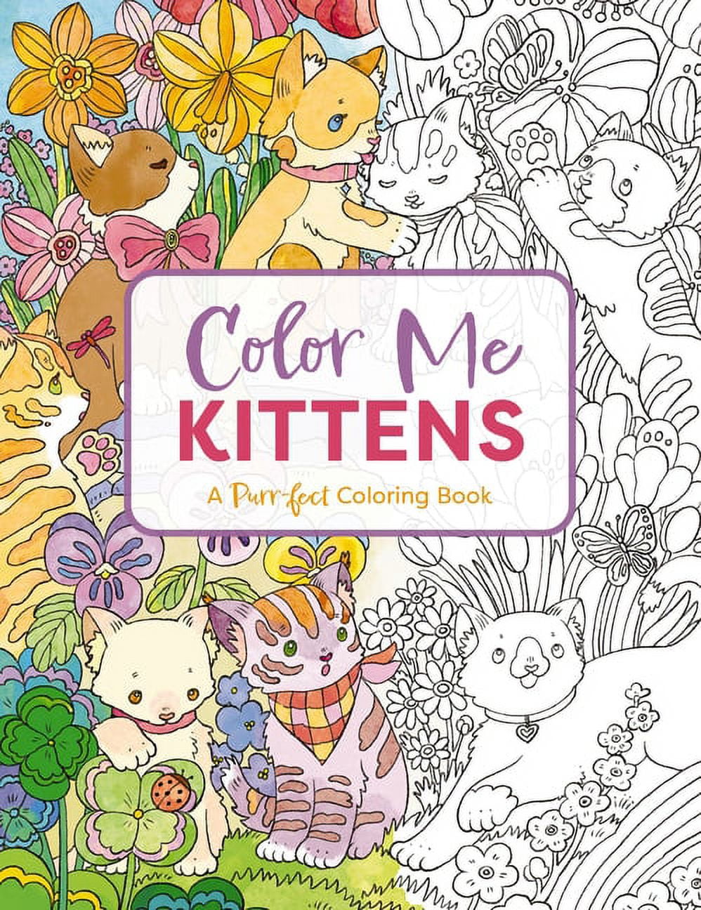 Color Me Coloring Books Color Me Kittens: A Purr-Fect Adult Coloring ...