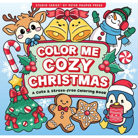 Color Me Cozy Christmas Artist's Coloring Book (31 Single-Sided Designs ...
