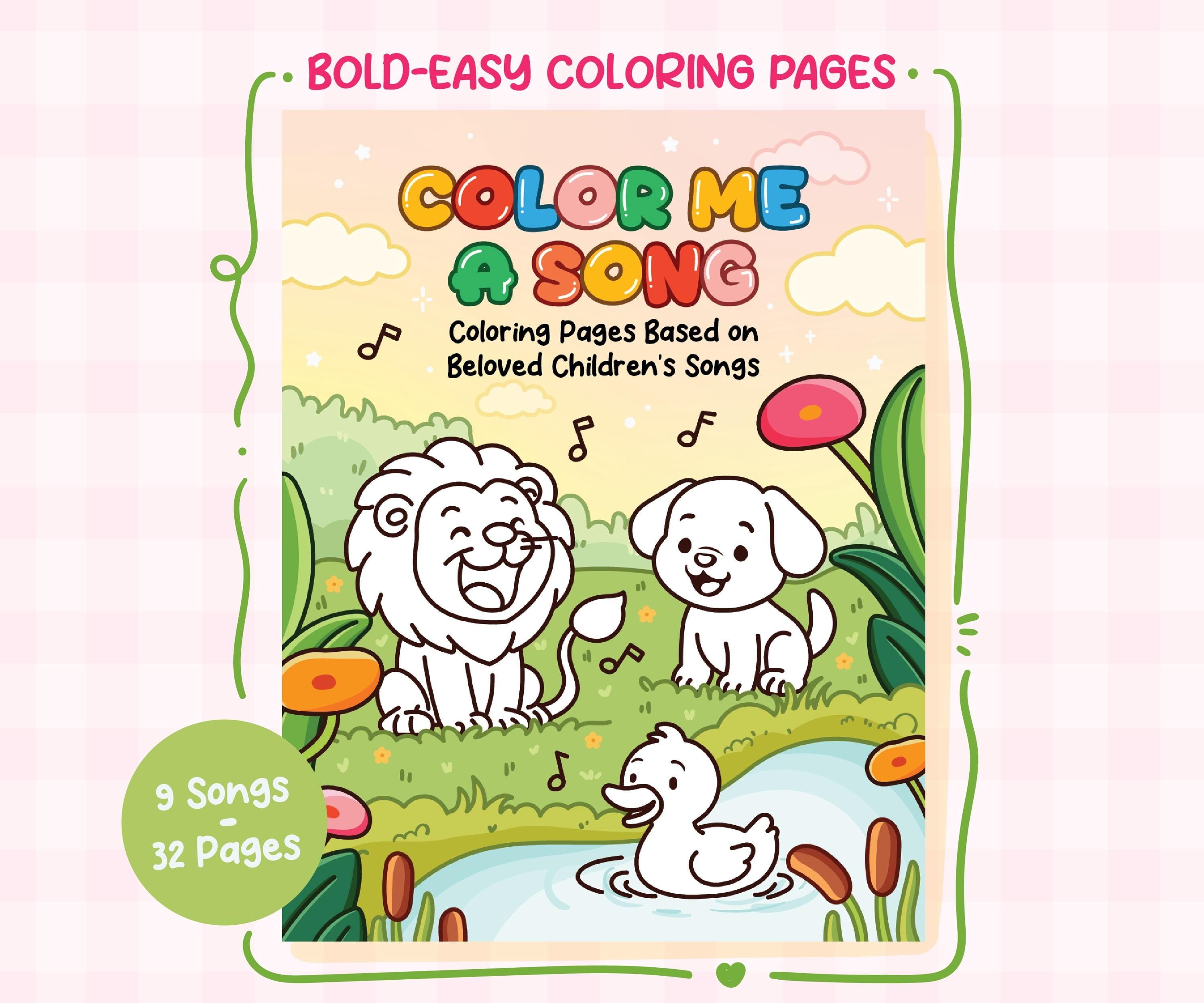 Color Me a Song | Coloring Pages Based on Beloved Children's Songs | 8 ...
