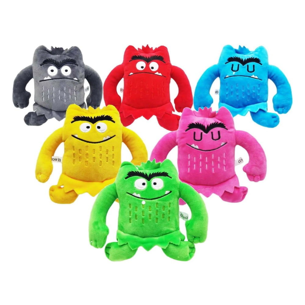 Color Monster Plush Toys,A Story About Emotions Cute Cartoon Monster ...