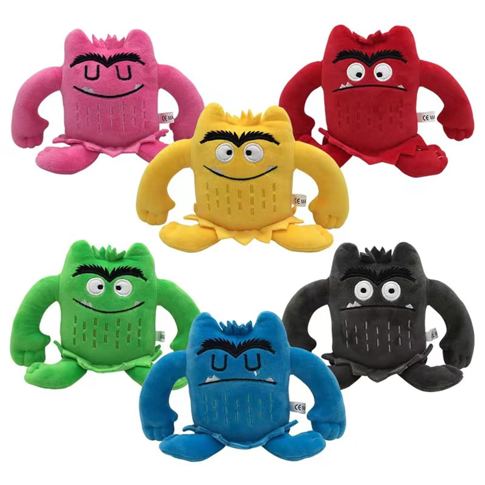 Color Monster Stuffed Animal Set, Monster Plush Toys Set, Emotion Dolls ...