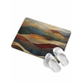 Color Mountain Stripes Soft Diatomaceous Earth Mat, Vintage Abstract ...