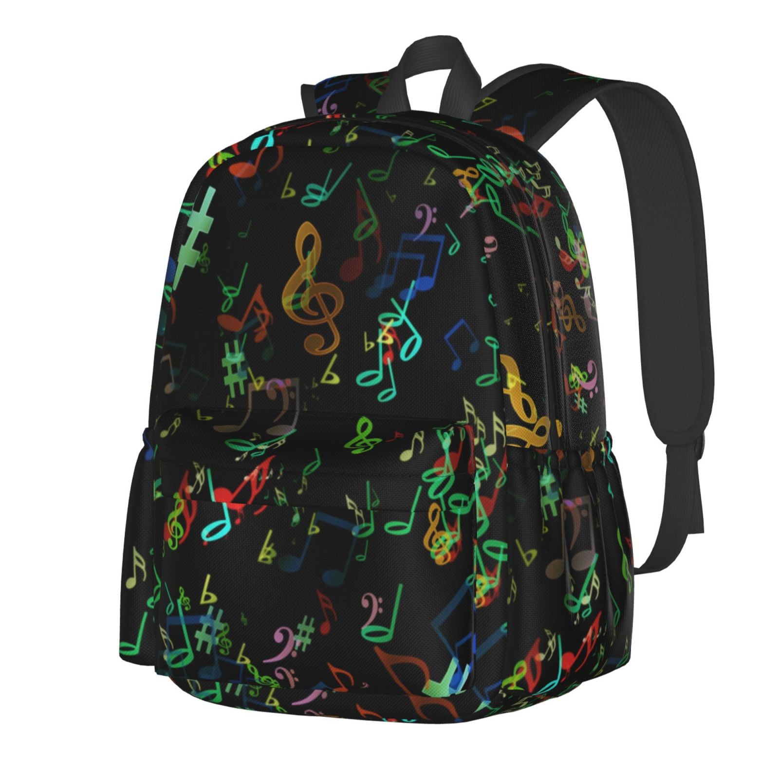 Color Music Notes Backpack for Men Women Laptop Backpack Hiking ...