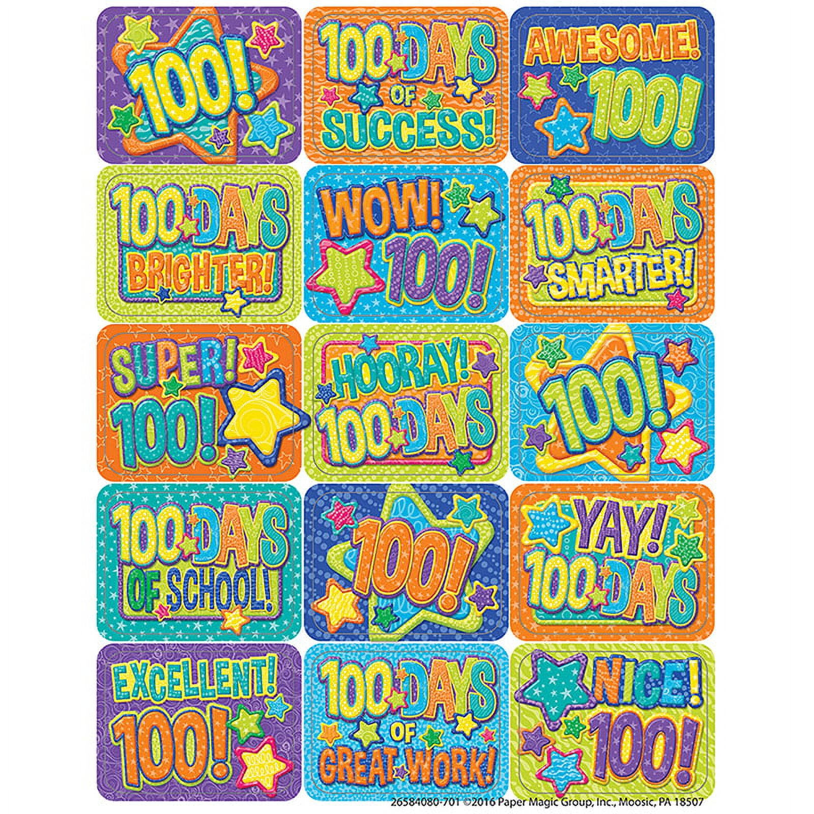Color My World 100 Days Success Stickers | Bundle of 5 Packs - Walmart.com