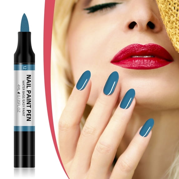 Color Nail Polish Pen - 3D Flower Pencil Point Water-Based Tasteless ...