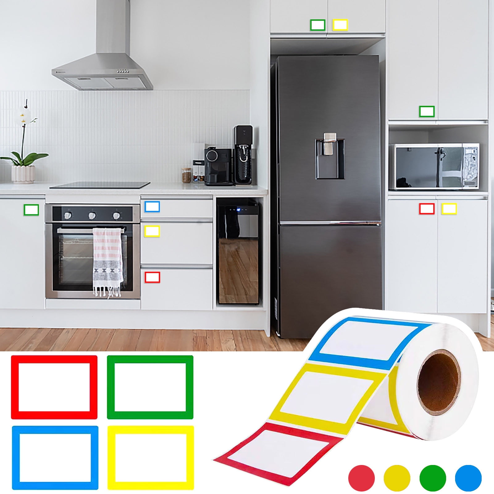 Color Name Stickers, Storage Classification Markers, Durable Vinyl ...