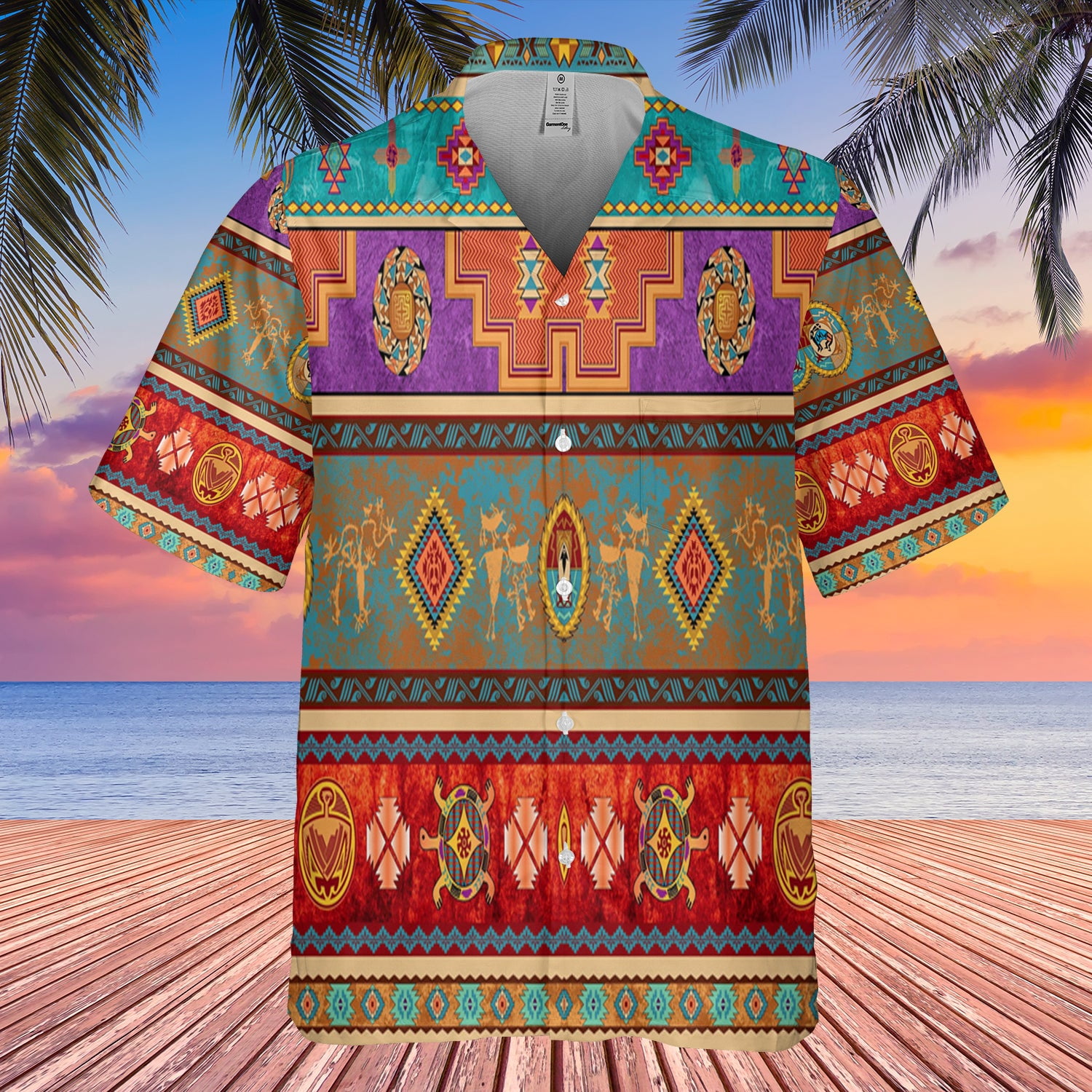 Color Native Hawaiian Shirt 3D - Walmart.com