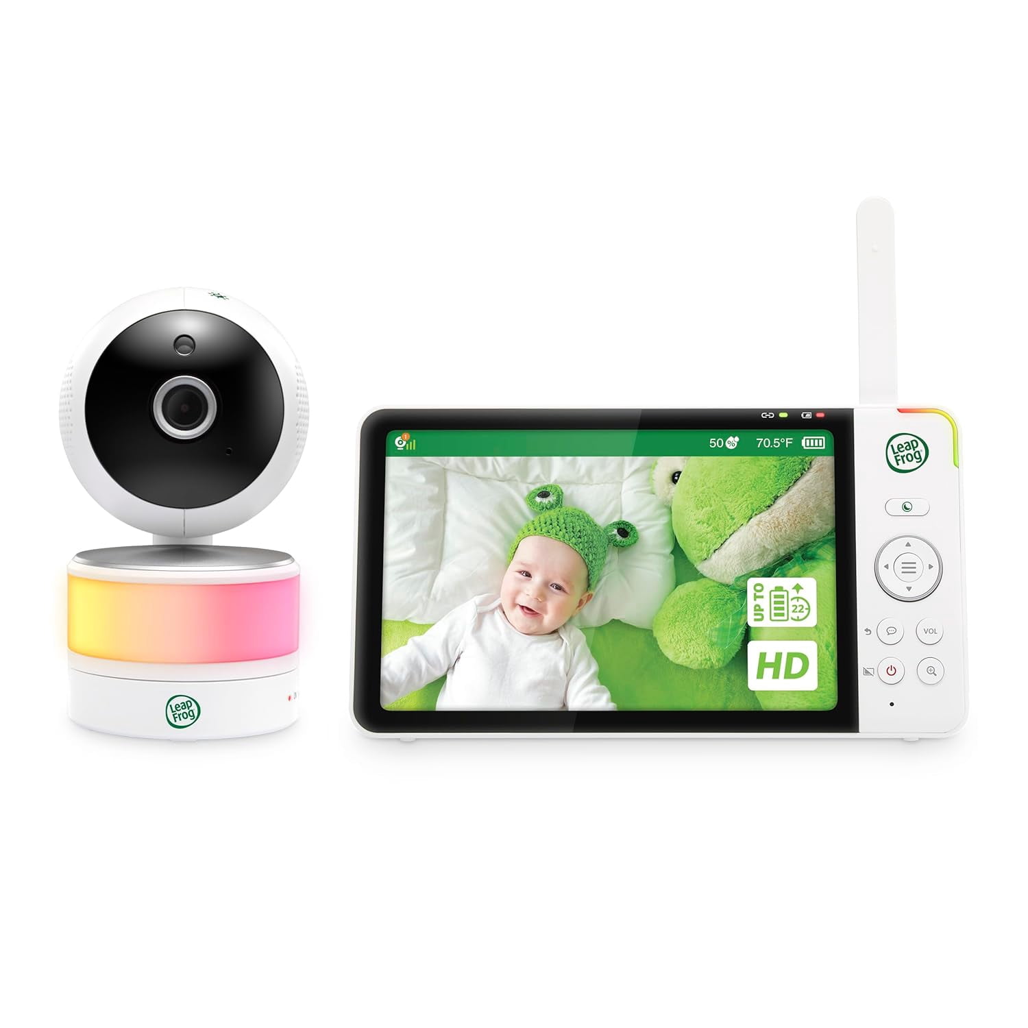 Color Night Vision Video Baby Monitor with 7" HD 1080P, 360° Pan & Tilt ...