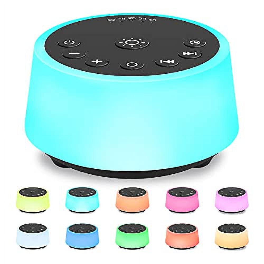 Color Noise Sound Machines with 10 Colors Night Light 25 Soothing ...