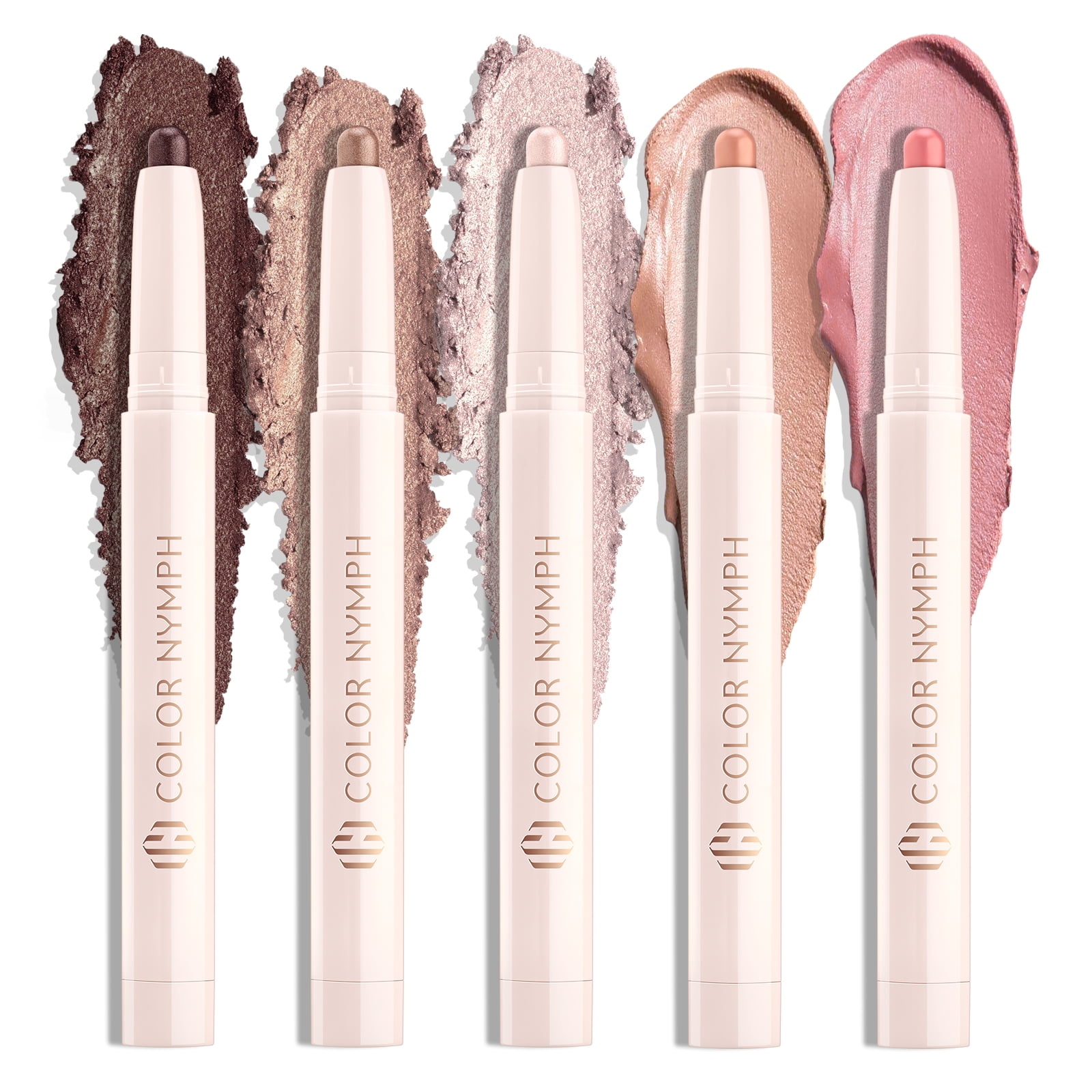Color Nymph 5PCS Waterproof Eyeshadow Set, Matte Shimmer Pencils, Quick ...