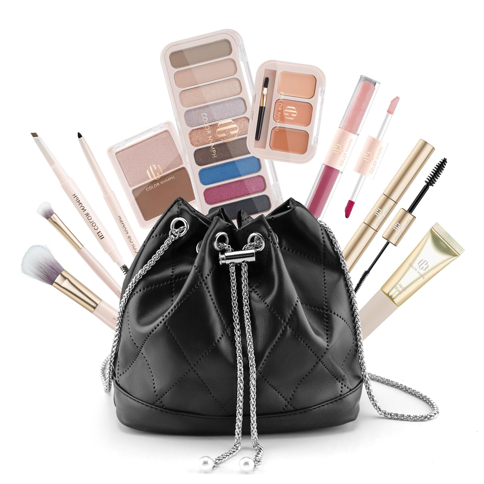 Color Nymph Girls Makeup TSF6 Kit for Teens Girls with Cosmetic Bag ...