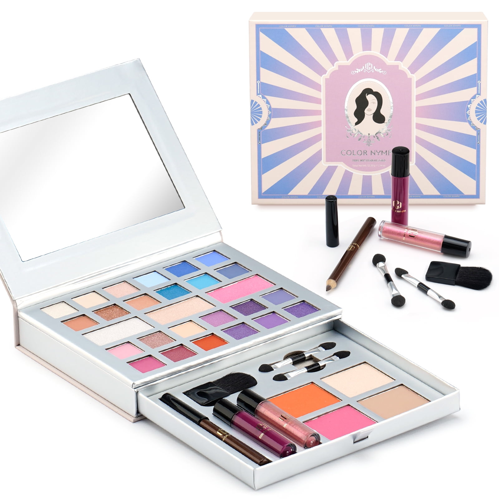 Colorful Nymph All-in-One Makeup Kit - 24 Matte/ Shimmer Eyeshadows ...