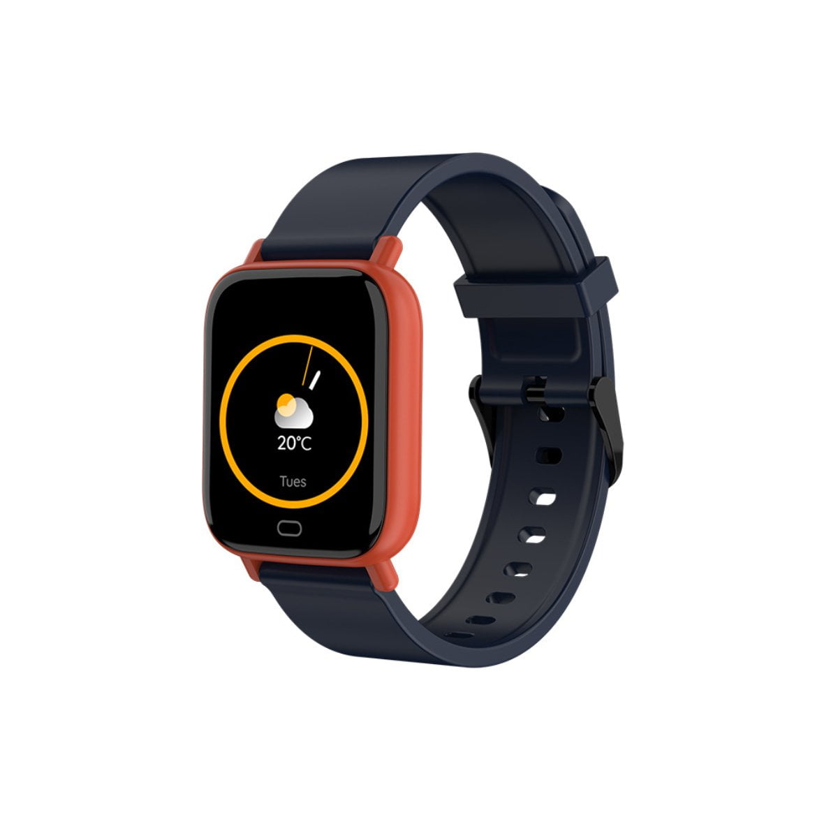 Color: ORANGE-BLACK - Smart Fit Multi Function Smart Watch Tracker and Monitor - Walmart.com