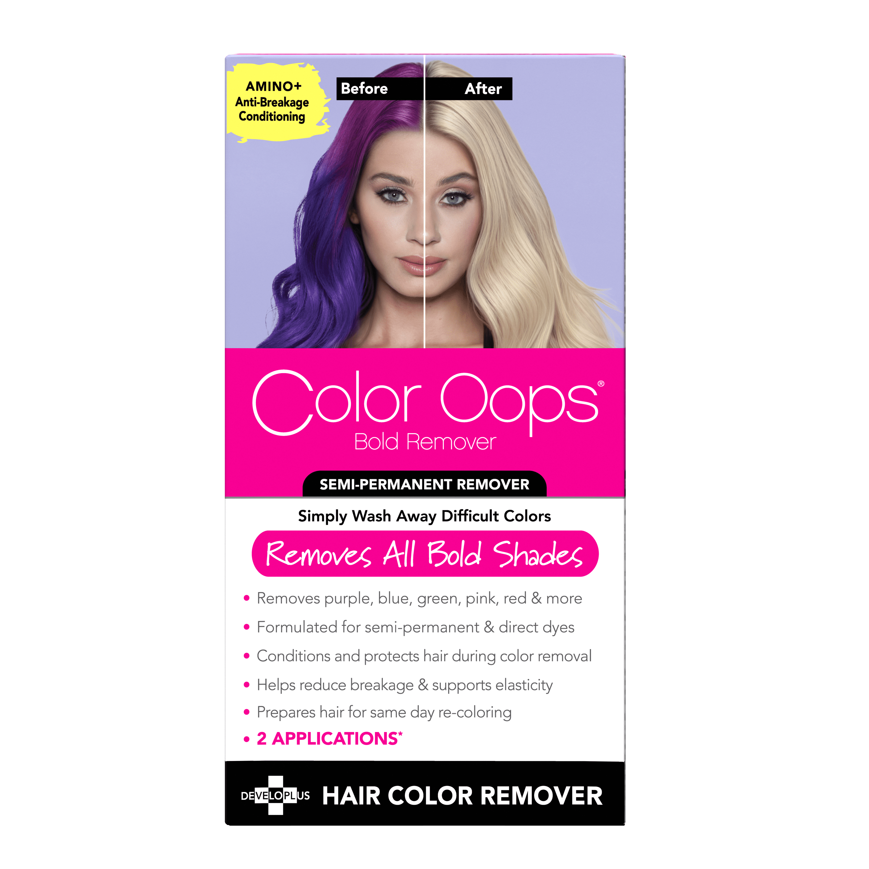 Color Oops Bold Color Remover, Bond Rejuvenating Dye Remover, 2 ...
