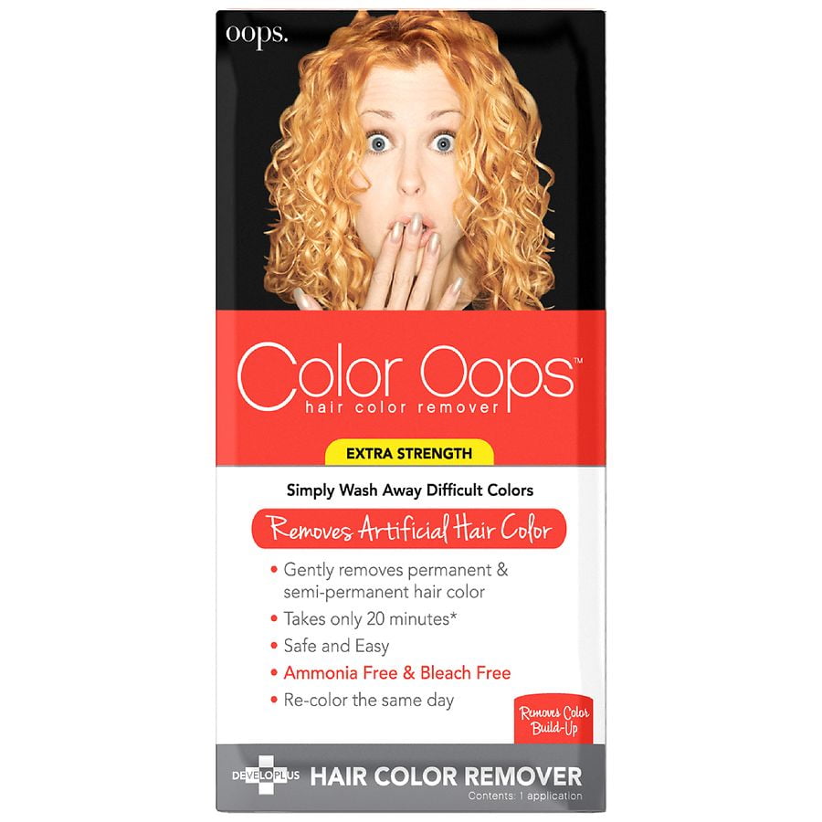 Color Oops Hair Color Remover Extra Strength 1.0 ea Pack of 2 - Walmart.com
