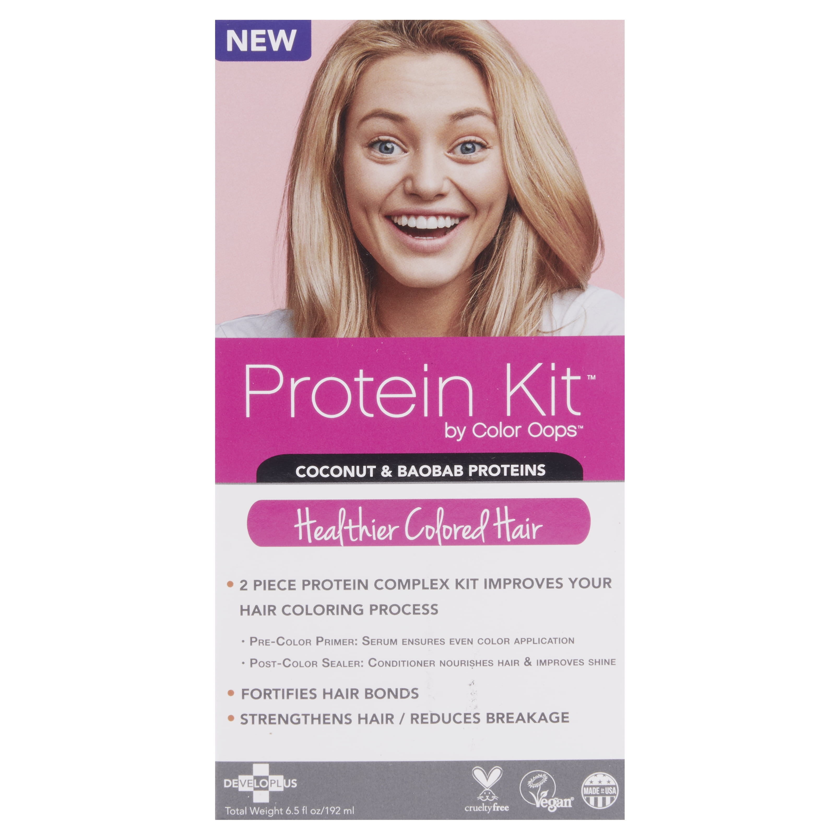 Color Oops Protein Kit Hair Repair & Protection Kit with Coconut ...