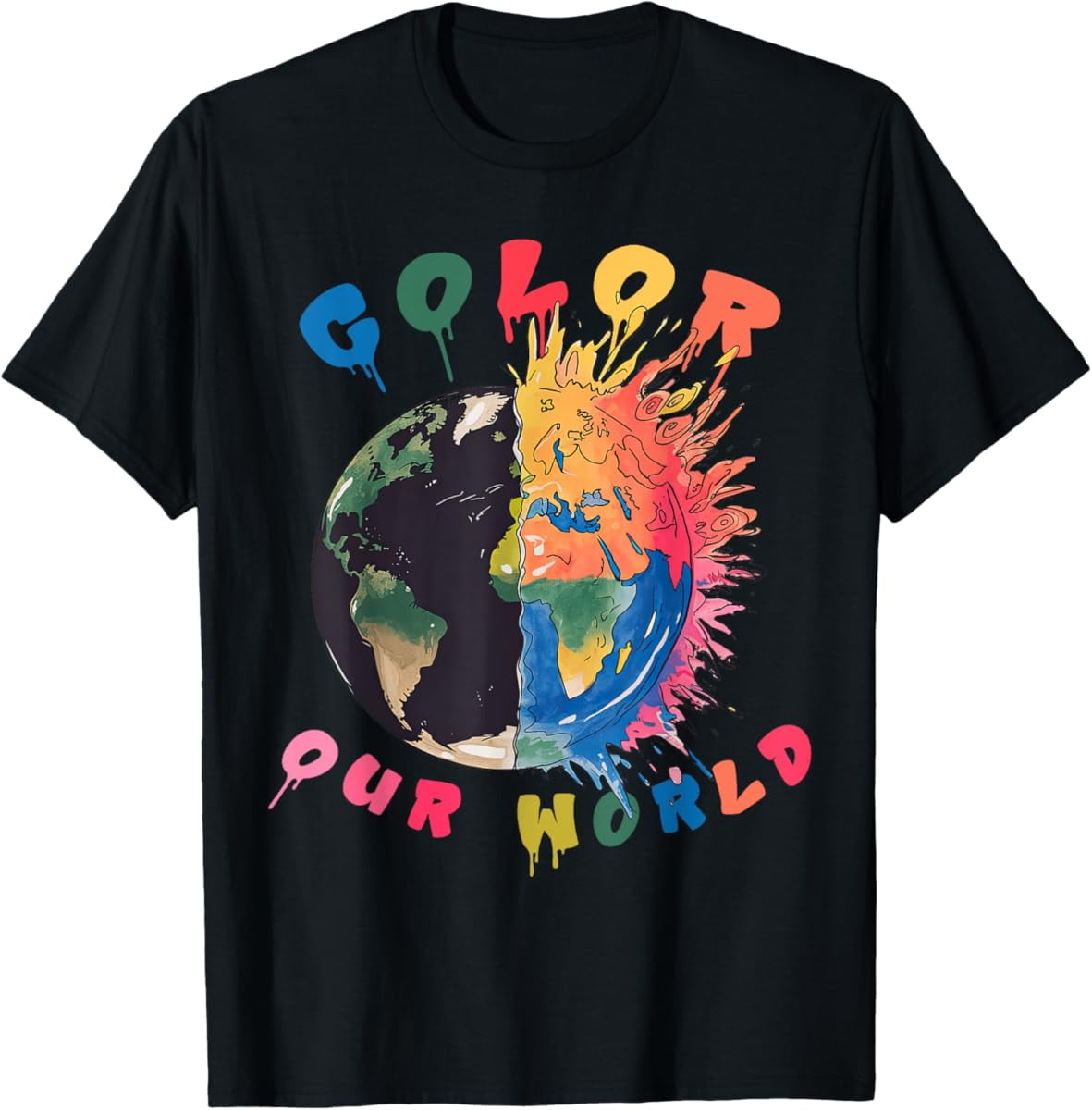 Color Our World Earth Day 2025 Summer Reading 2025 T-Shirt Gift for you ...