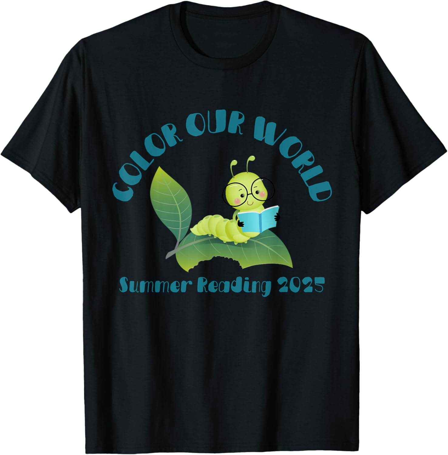 Color Our World Summer 2025 Summer Reading Program Book Worm T-Shirt ...