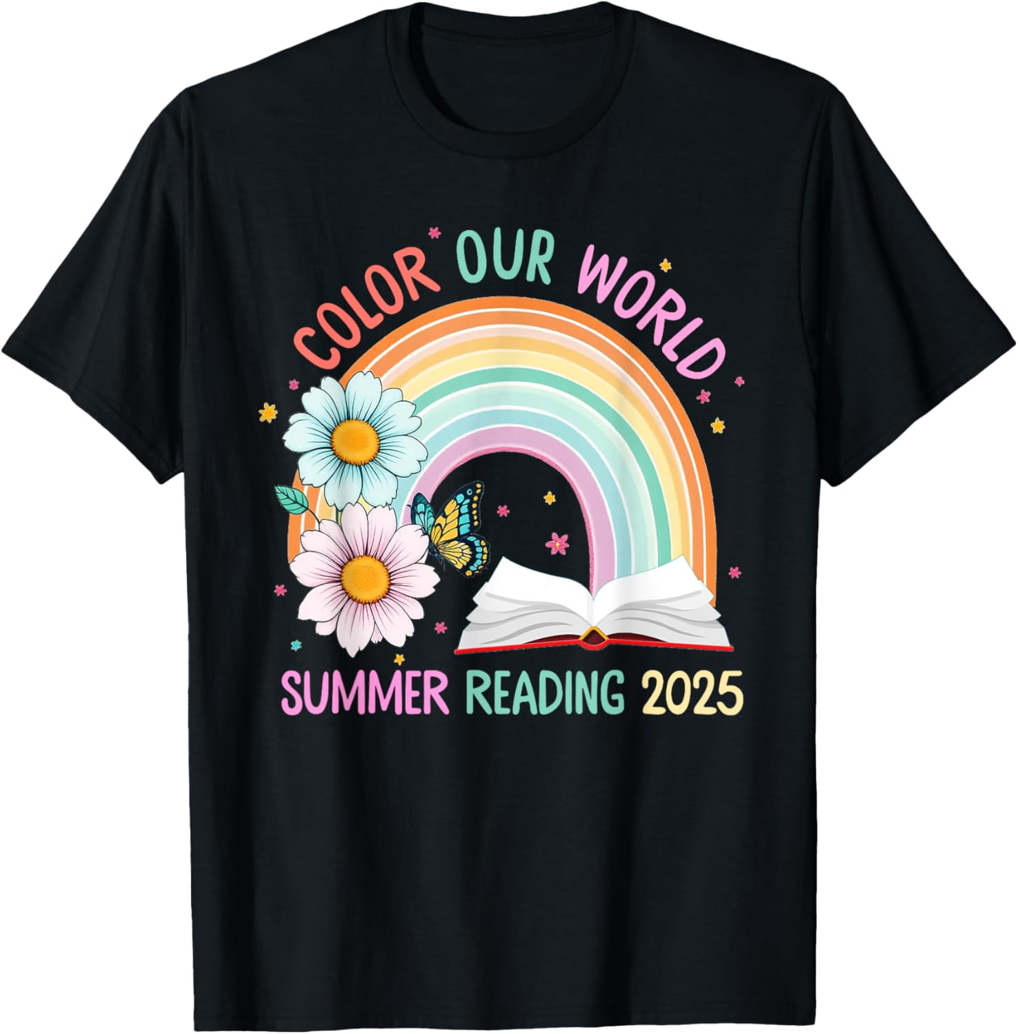 Color Our World Summer 2025 Summer Reading Program Rainbow T-Shirt ...