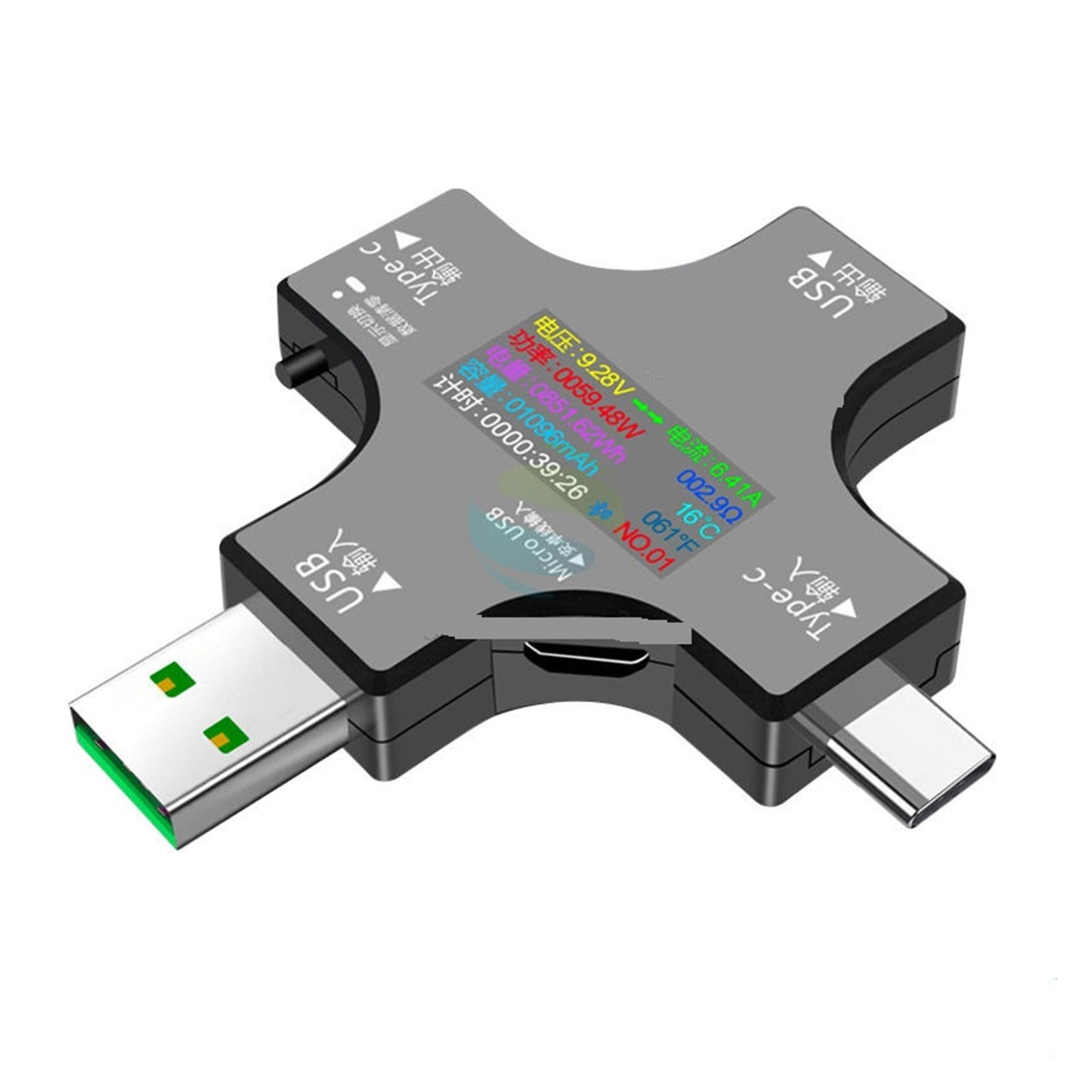 Color PD USB Tester DC Digital Multimeter Voltmeter Current Voltage ...