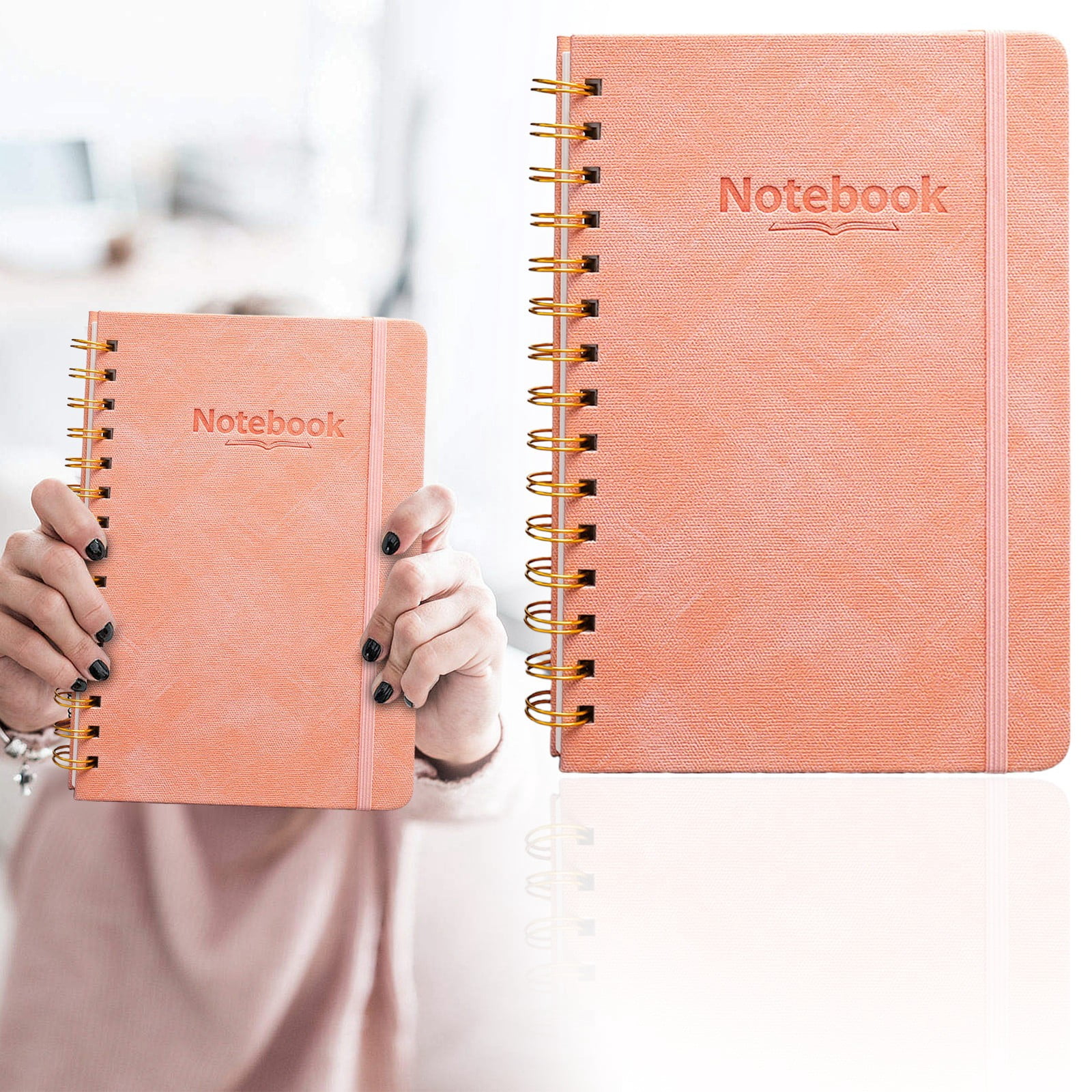 Hgtduk Color PU Hardcover Notebook, Lined Journal Pages Thick, Notebook ...