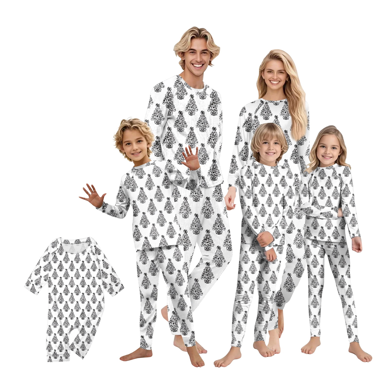 🎨Color Your Own Pajamas！👚Colorable DIY Family Matching Christmas ...