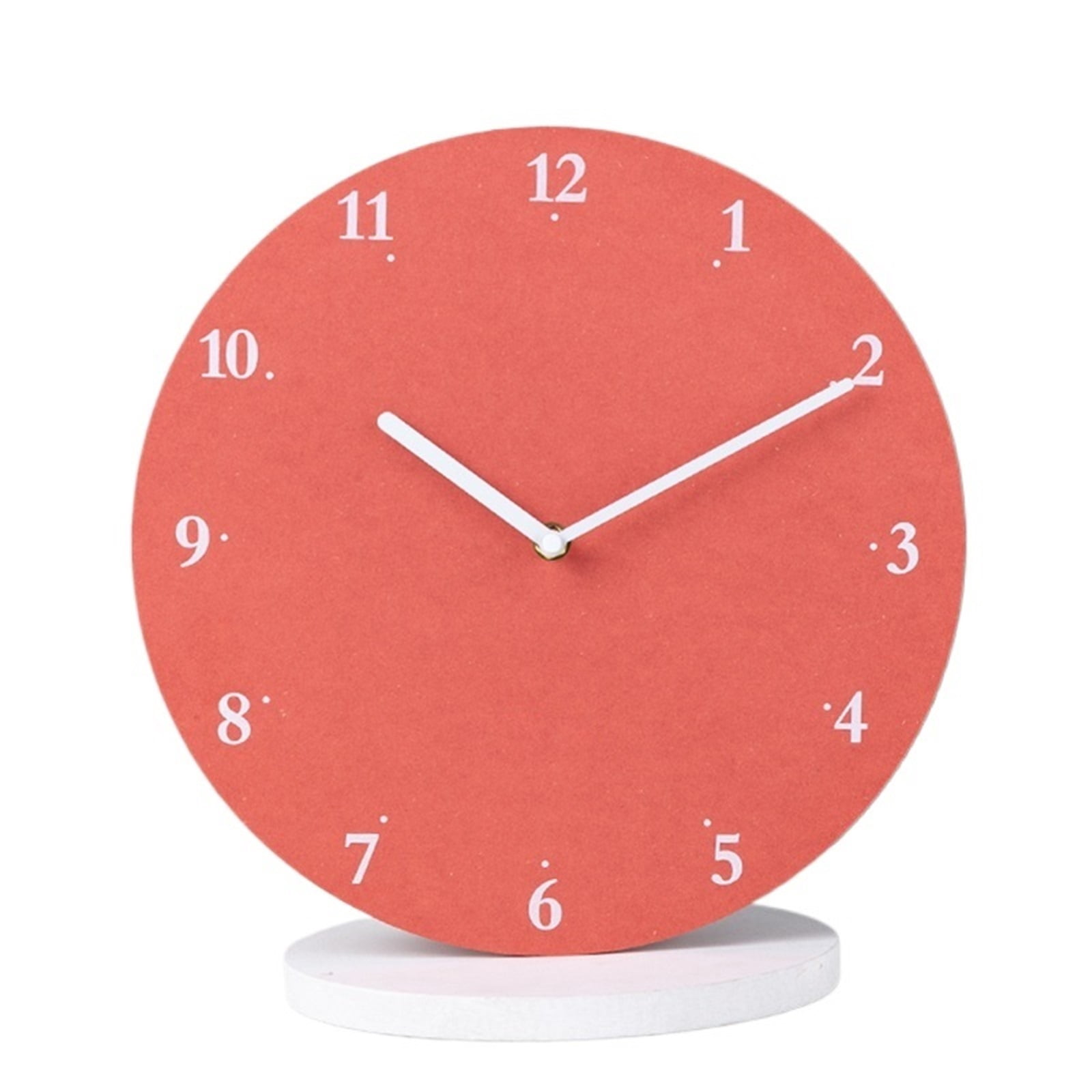 Color Panel Wall Clock Minimalist Nordic Style Silent Operation Battery ...