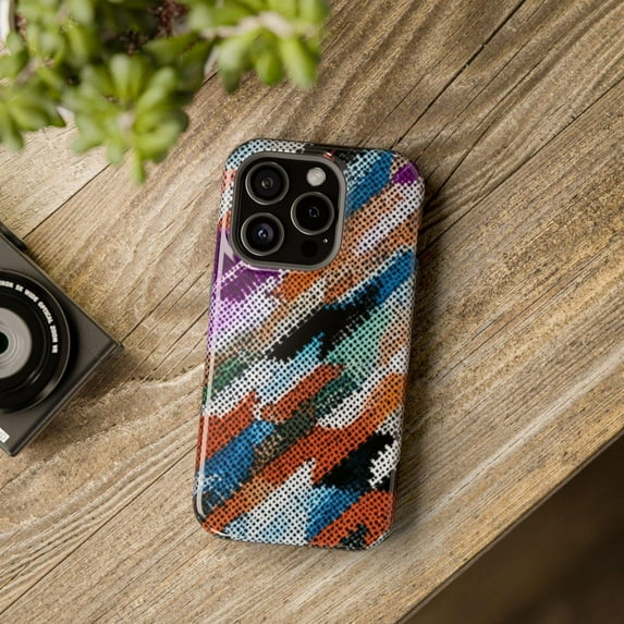 Color Patch Mosaic Artistic Modern Abstract Phone Case for iPhone 17 16 ...