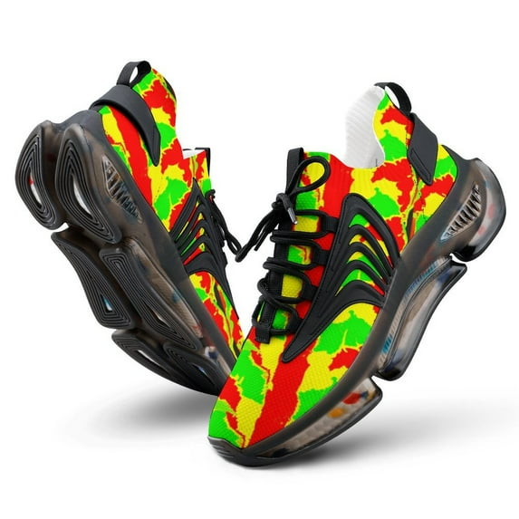 Color Pattern of Vertical Stripes Walking Shoes for Men Woman ...