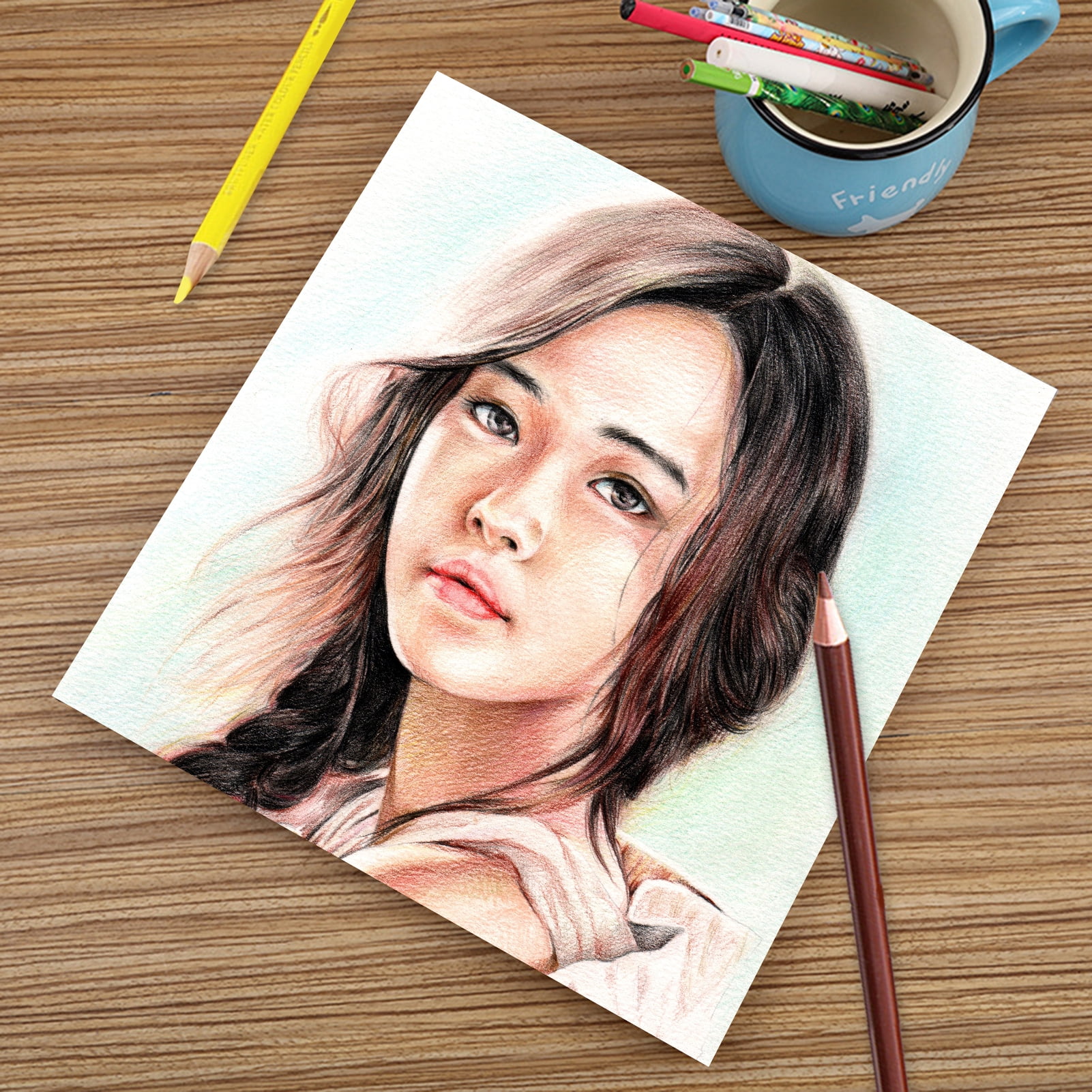 Color Pen,Color Pencils Color 48 Oil Pencils Color Pen Art Books Set 48 ...