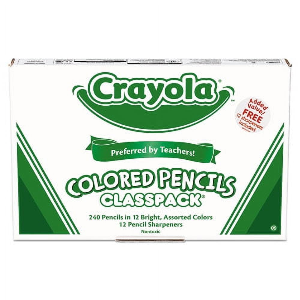 Color Pencil Classpack Set, 3.3 Mm, 2b (#1), Assorted Lead/barrel Colors, 252/box | Bundle of 10 ...