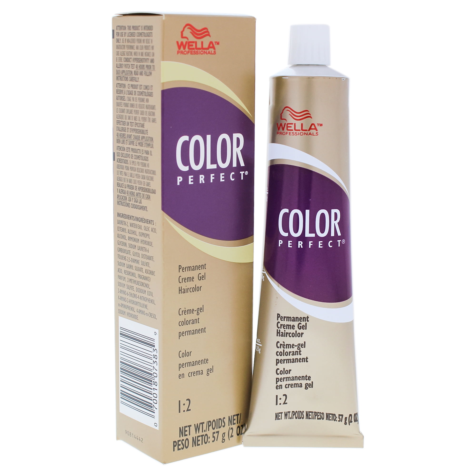 Color Perfect Permanent Creme Gel Hair Color - 4BR Medium Brown Red by ...