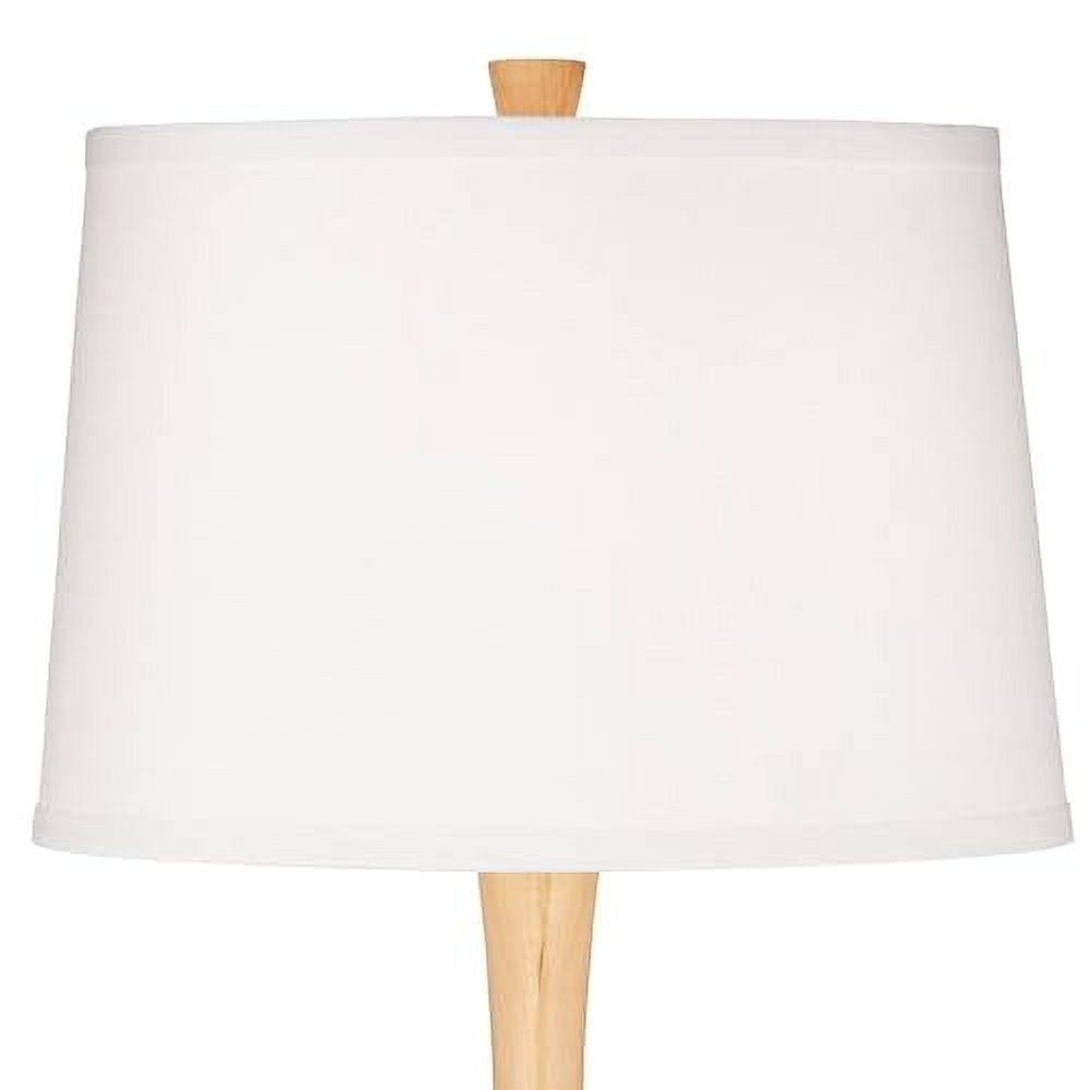 Color + Plus Wexler 31" White Shade Cinnamon Spice Modern Table Lamp ...