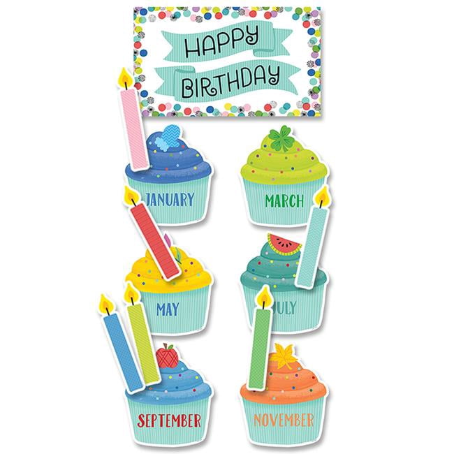 Color Pop Birthday Mini Bulletin Board Set, 53 Pieces - Walmart.com