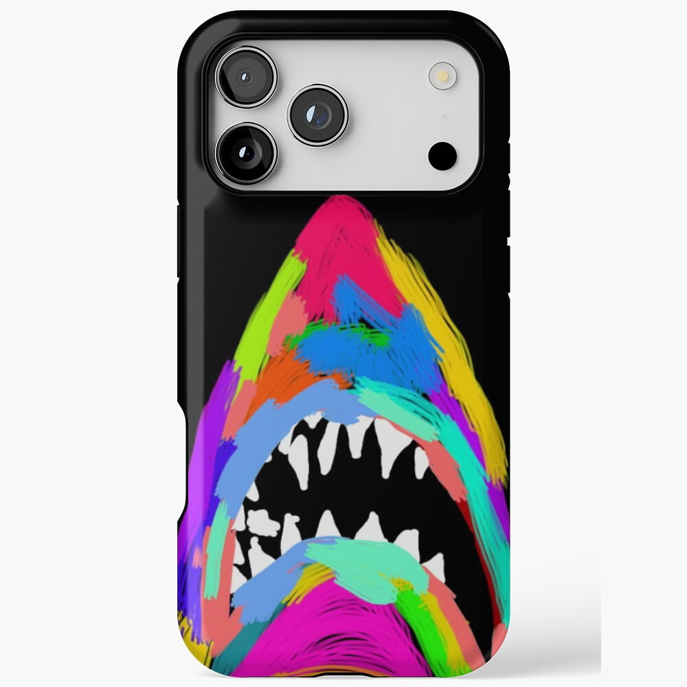 Color Pop Ocean Predator Giant Shark Graphic Art Phone Case 11 through ...