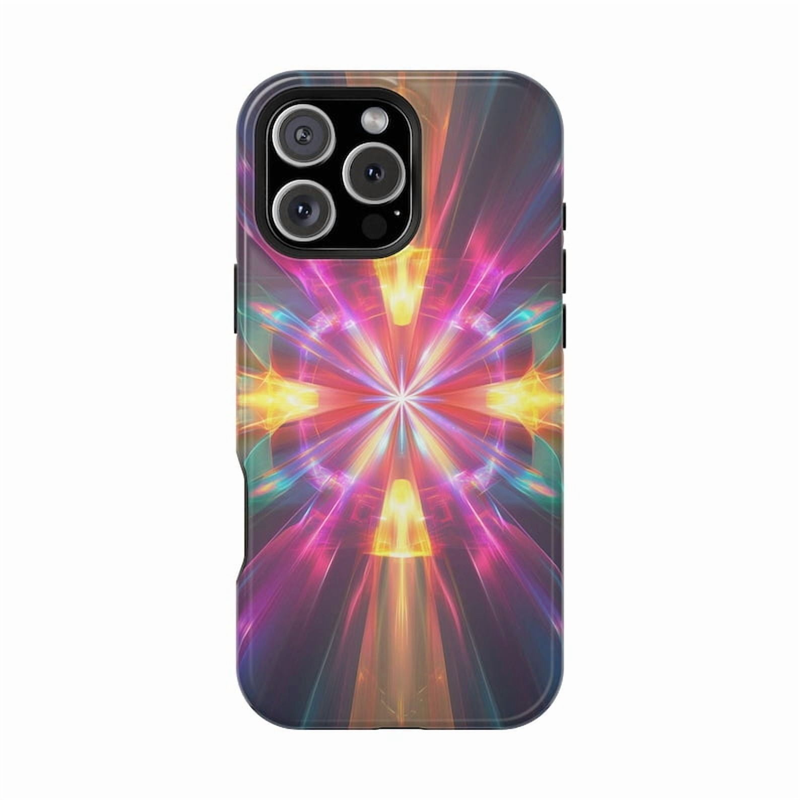 Color Prism Light Burst Abstract iPhone Case Impact Resistant Design ...