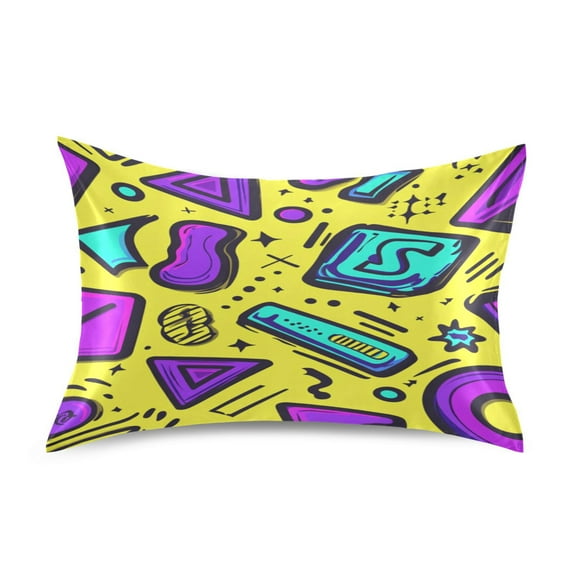 Color Product Pattern Queen Size Satin Pillowcase 30''x20'' Double ...