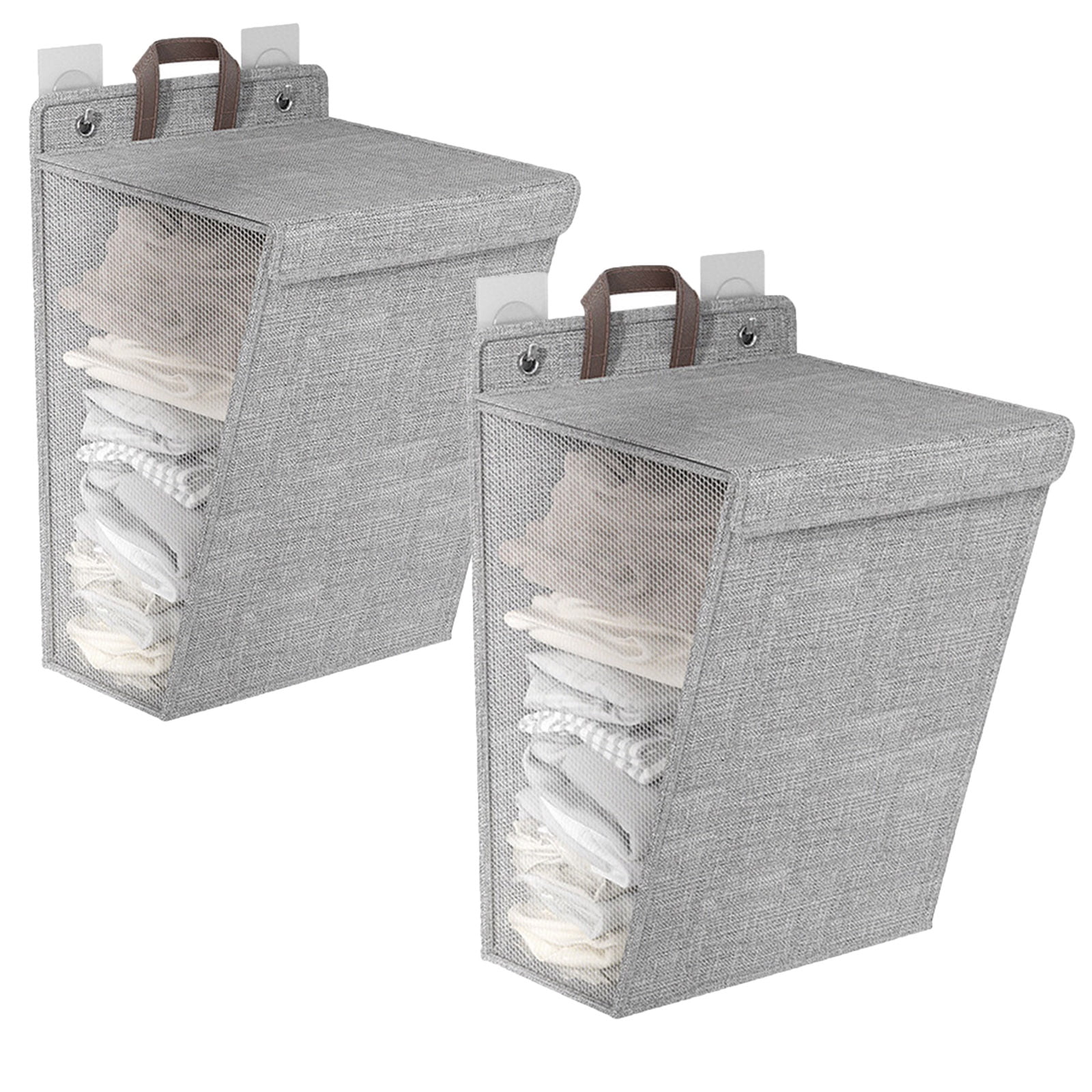 Hanging Laundry Hamper Bags, Collapsible Laundry Baskets, Large Opening ...