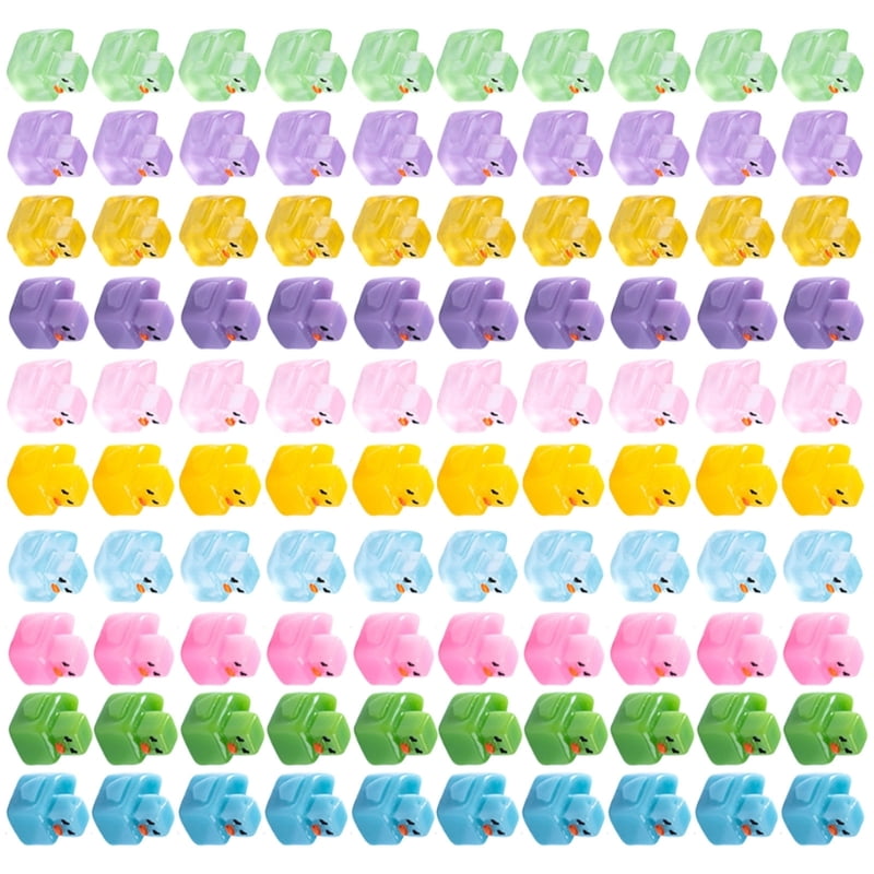 Color Resin Duck Figurines With Daytime Decoration And Night ...