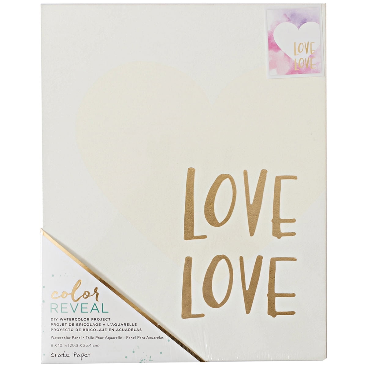 Crate Paper Color Reveal Collection Watercolor Panel 8 X 10 Magic is ...
