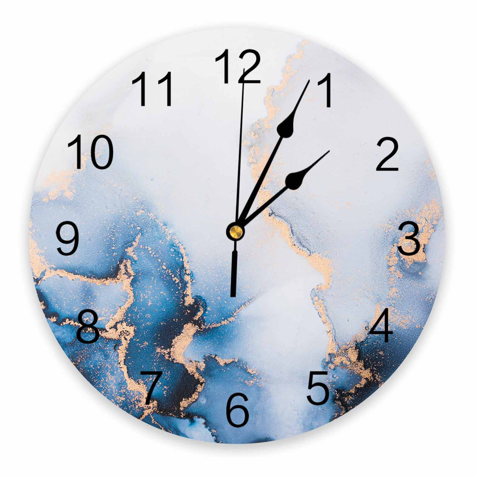 Color Ripple Gorgeous Wall Clock Home r Bedroom Silt Oclock Watch Wall ...