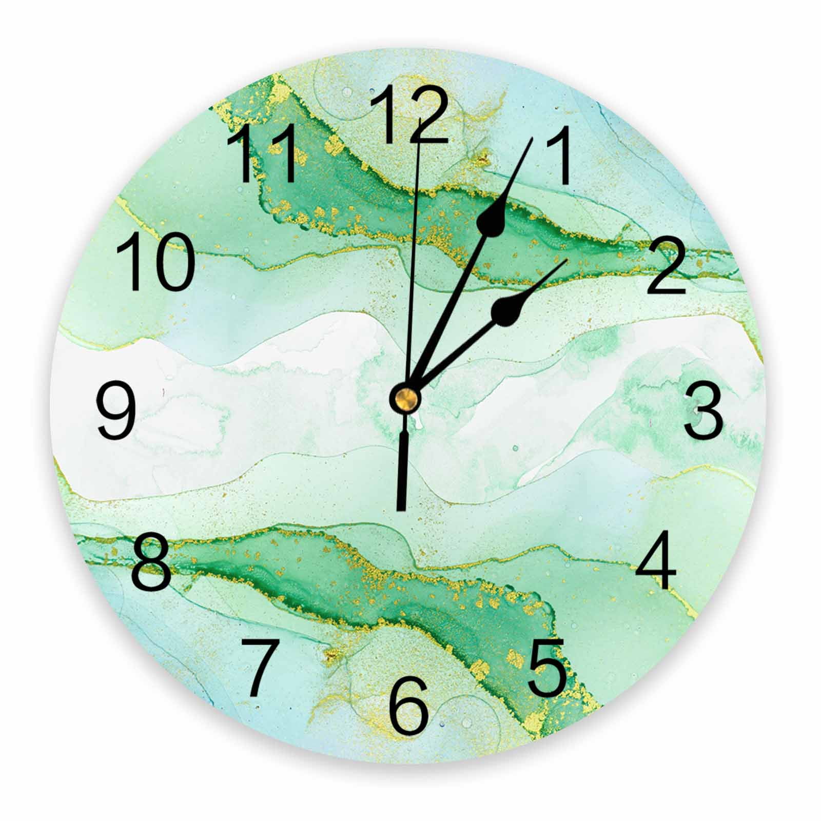 Color Ripple Gorgeous Wall Clock Home r Bedroom Silt Oclock Watch Wall ...