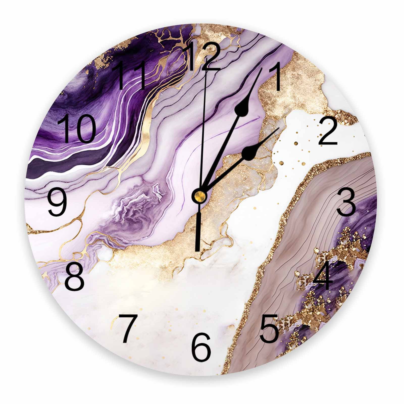 Color Ripple Gorgeous Wall Clock Home r Bedroom Silt Oclock Watch Wall ...
