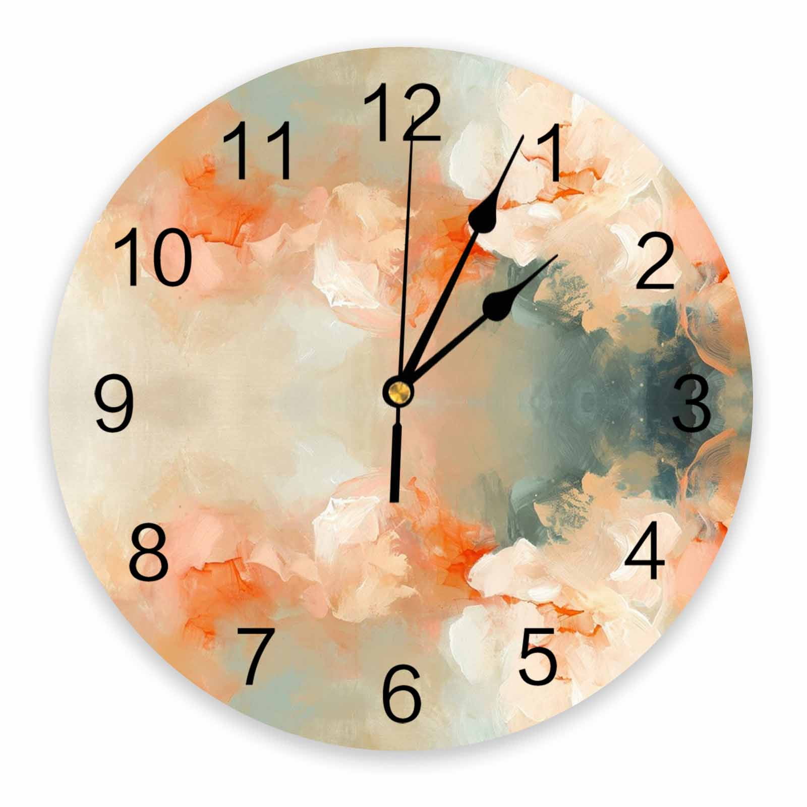 Color Ripple Gorgeous Wall Clock Home r Bedroom Silt Oclock Watch Wall ...
