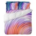 Color Ripples Bedding Duvet Cover Set Twin Size 4 Pieces, Abstract ...