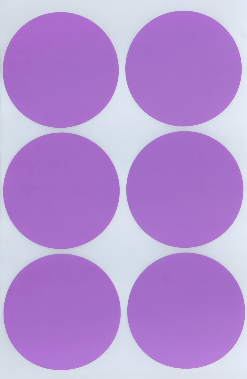 Color Round Labels 2 inches (50mm) - Circle Dot Stickers Pastel Purple ...