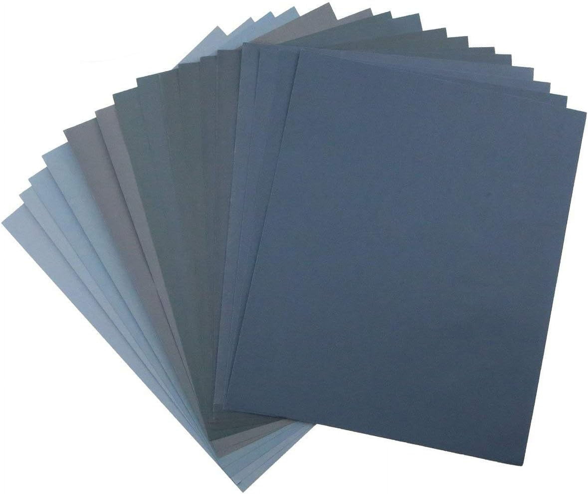 Color Sanding Sheets, Silicon Carbide Waterproof Wet Dry Sandpaper for ...
