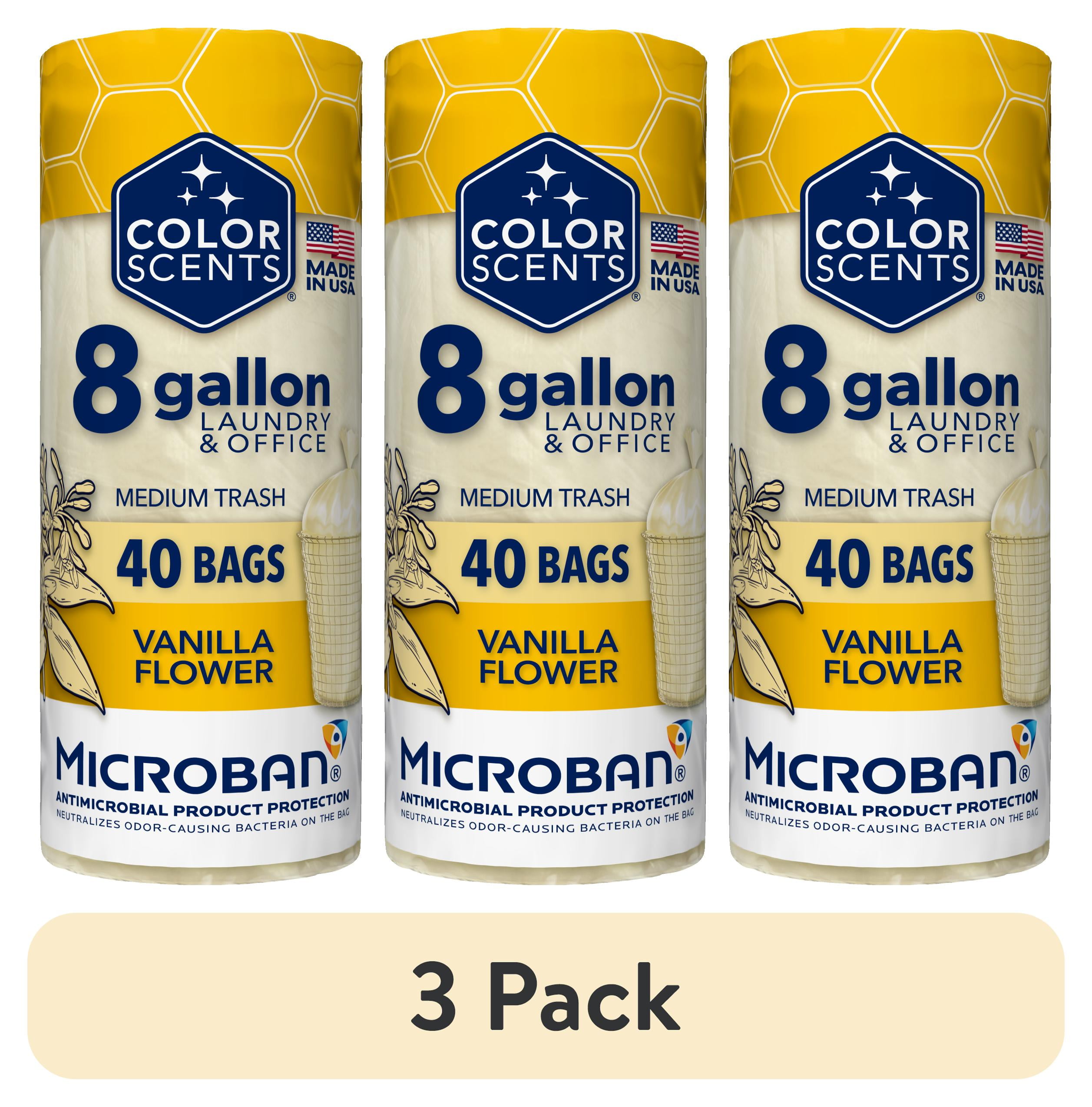 (3 pack) Color Scents With Microban® 8-Gallon Twist Tie Trash Bags ...