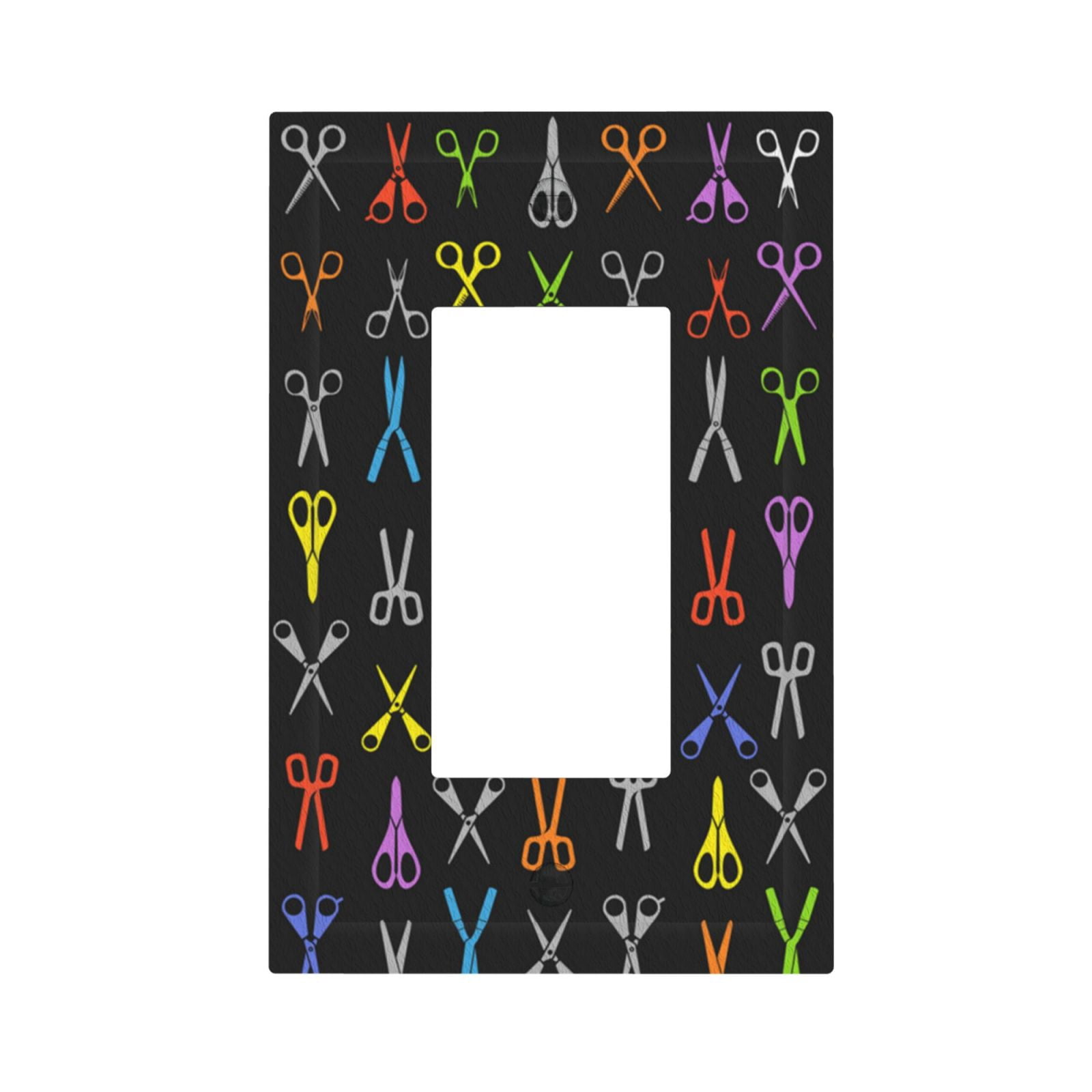 Color Scissors Hair Stylist Salon Light Switch Cover Decorator Single ...